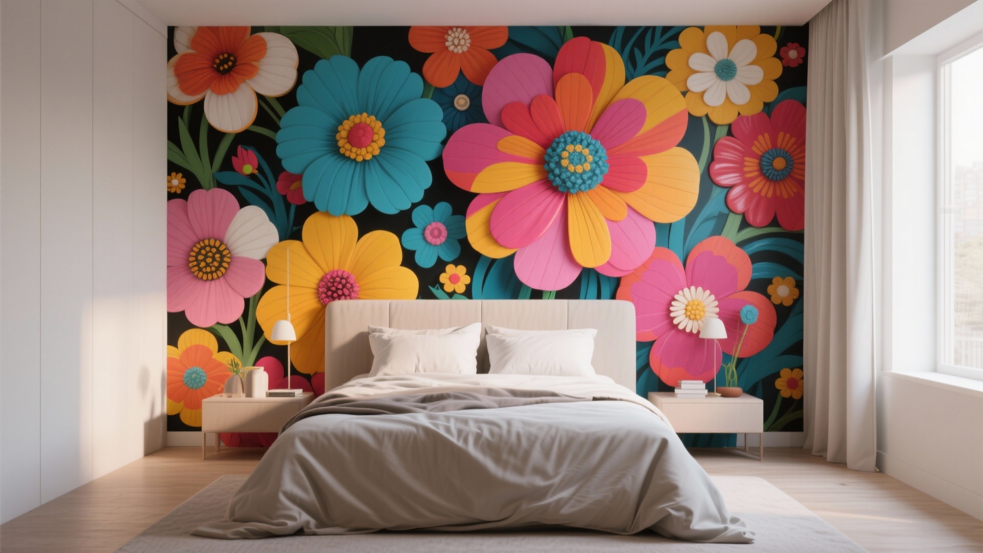 Room Feels Boring? 5 Pop Flower Room Ideas That Add Color