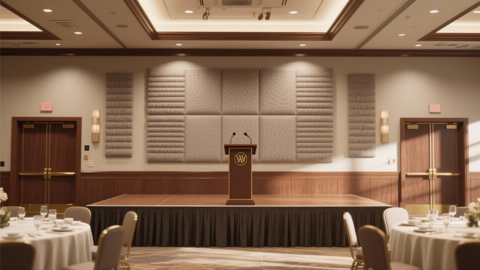 Banquet Hall Too Echoey? Wall Panelling Design Fixes