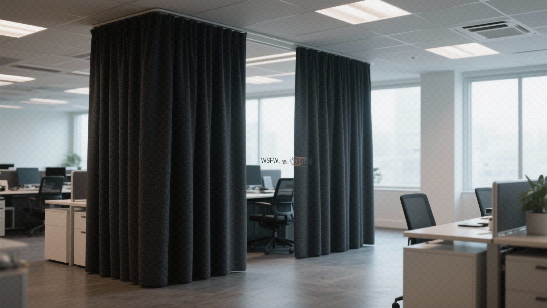10 Office Curtain Ideas to Upgrade Your Workspace