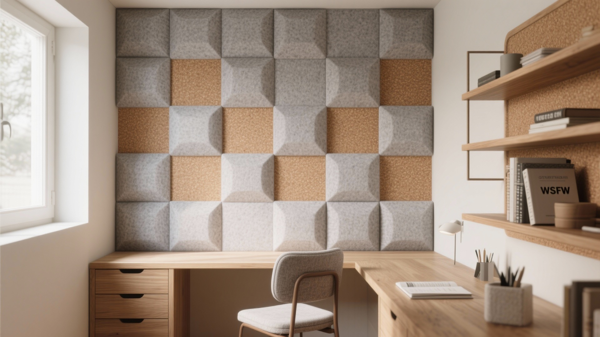 5 smart ideas: 3D wallpaper for study room