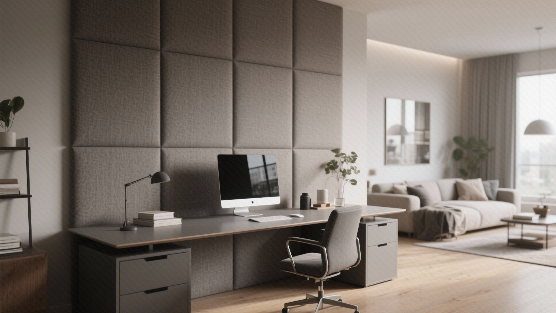 Study Room Wallpaper That Fixes a Dull Distracting Desk Wall