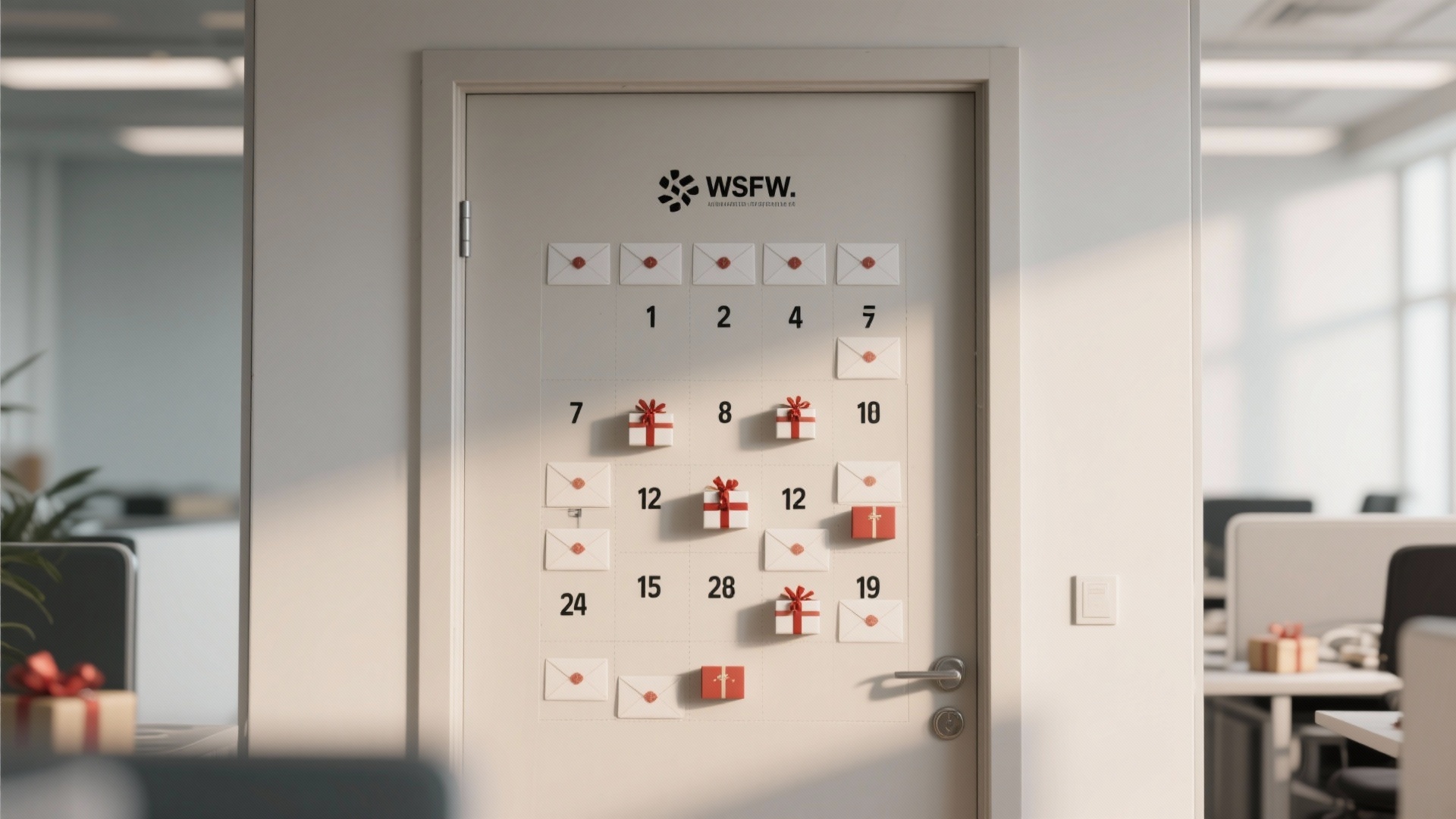 Office Door Looks Boring? 10 Holiday Decorating Ideas