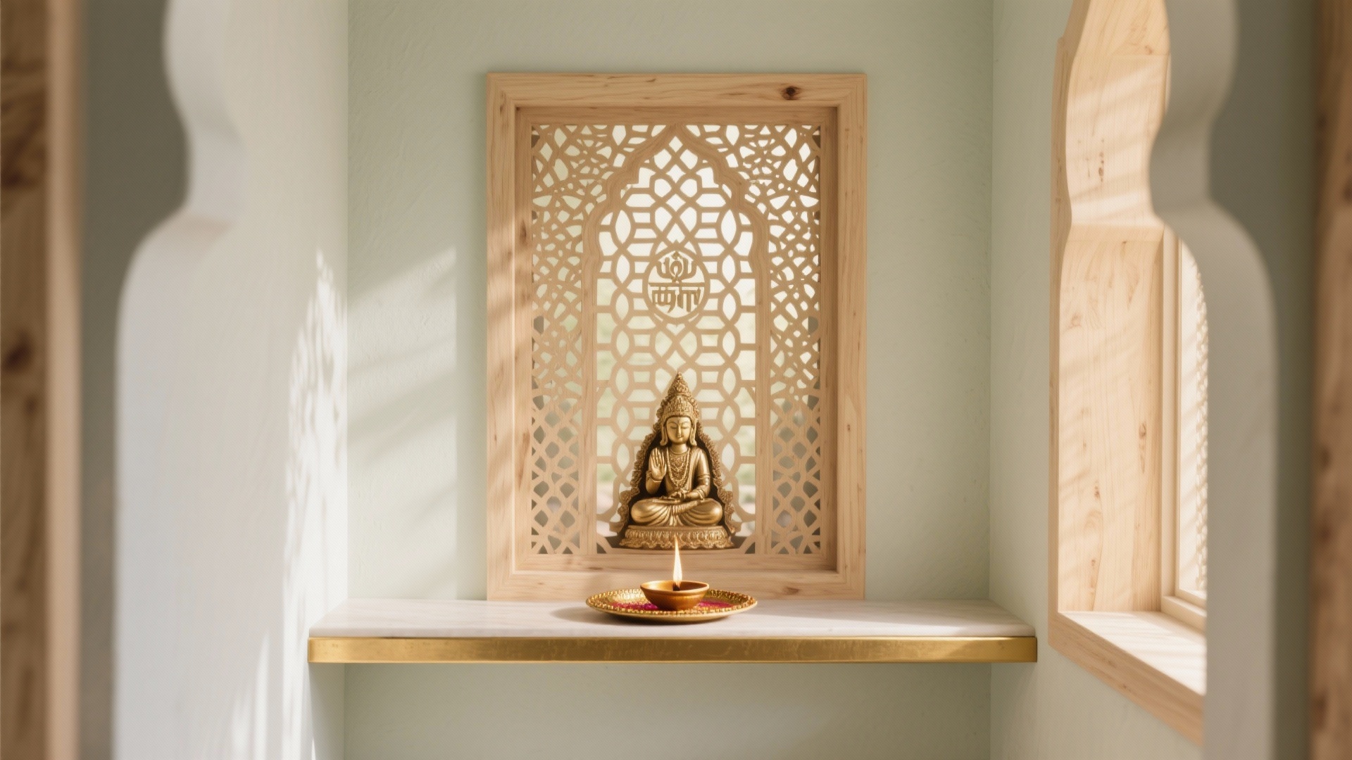 Puja Room Wall Designs: Fix a Dark, Tiny Mandir Corner
