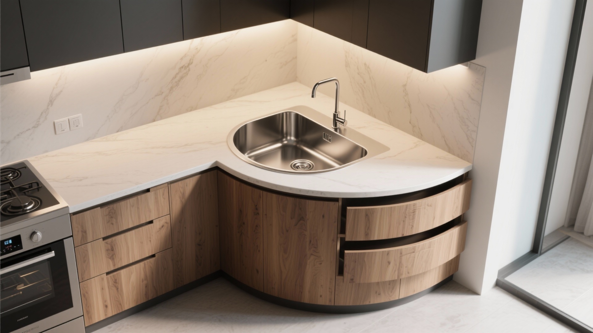 Kitchen Too Tight? 5 Corner Kitchen Sink Ideas for Space