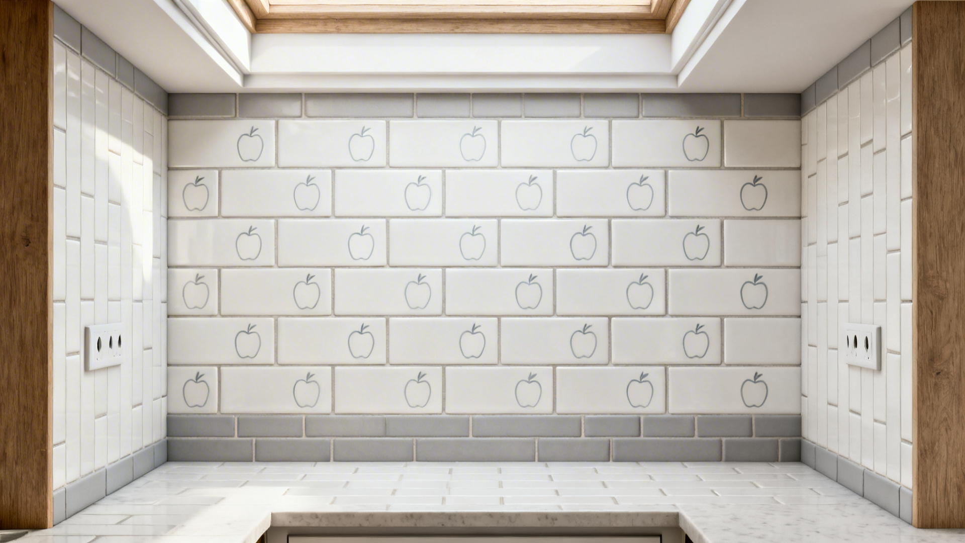 5 Apple Fruit Design Ideas for Kitchen Tiles