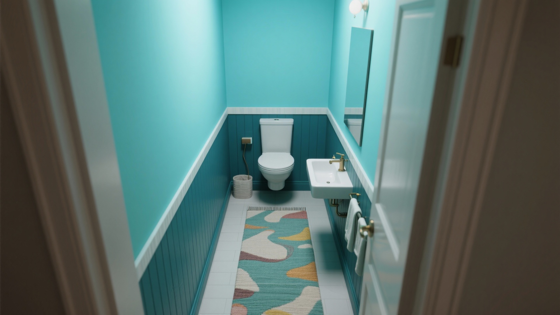 Aqua Bathroom Paint Colors — 5 Designer Ideas