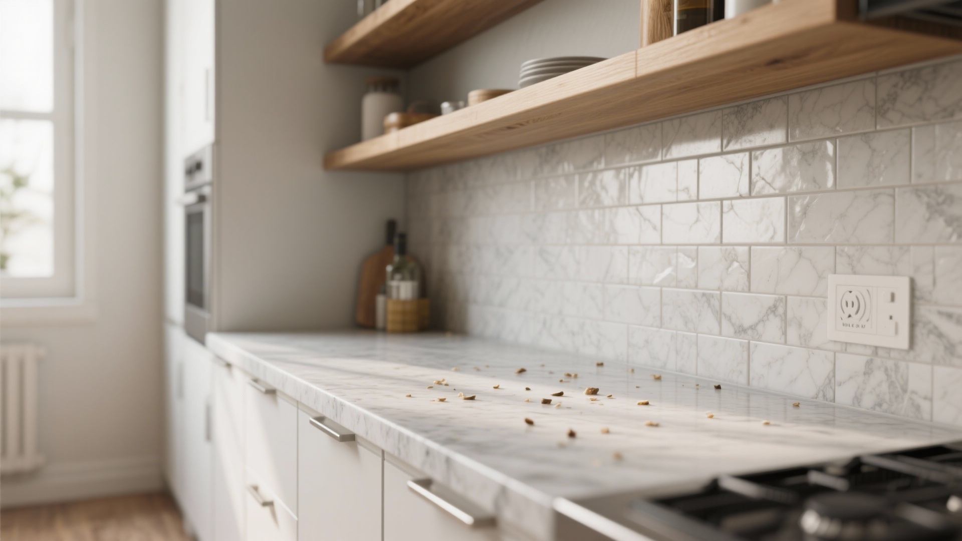 Small Kitchen Feels Dark? 5 Gray Kitchen Countertop Ideas