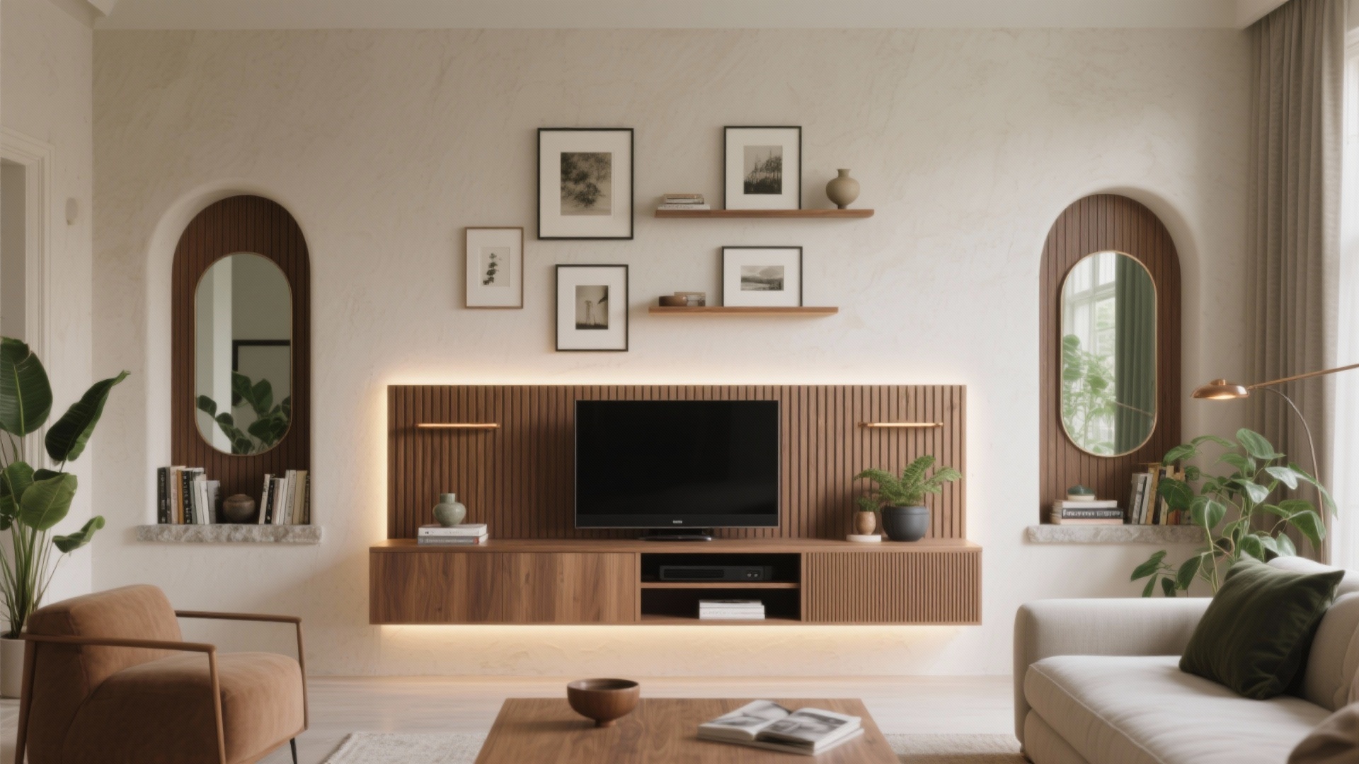 Small Drawing Room Feels Plain? 5 Back Wall Design Ideas