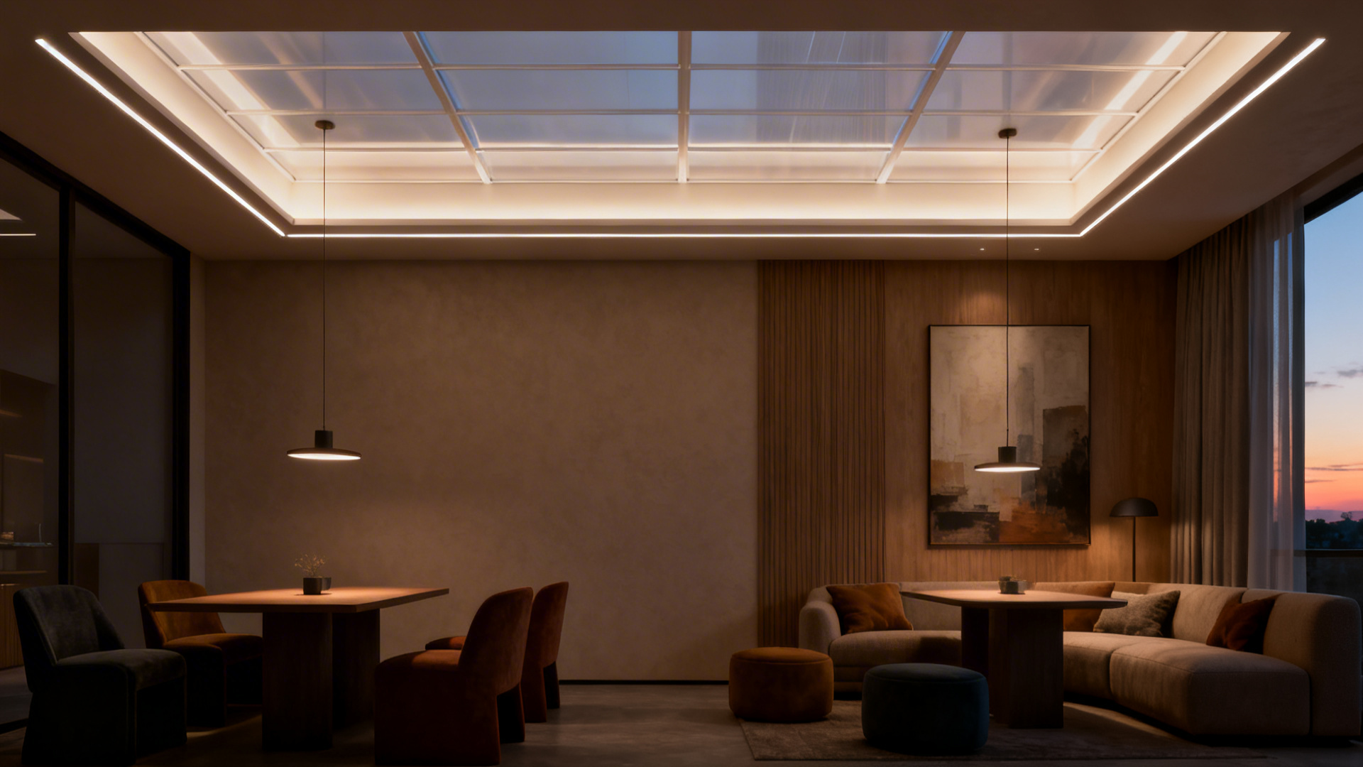 Drawing Room Feels Small? 5 PVC Panel Ceiling Ideas