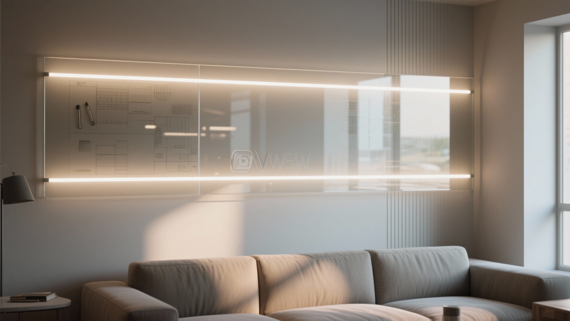 Tempered Glass Wall Art: 5 Living Room Ideas