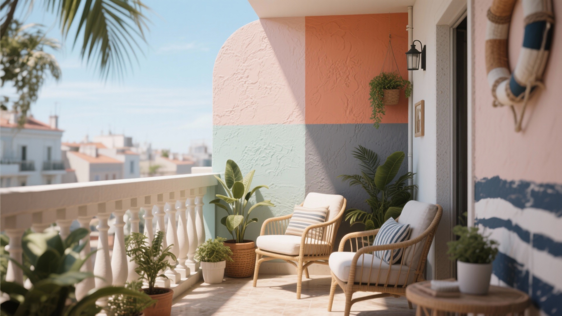 Small Balcony Feels Dull? 5 Balcony Paint Color Ideas