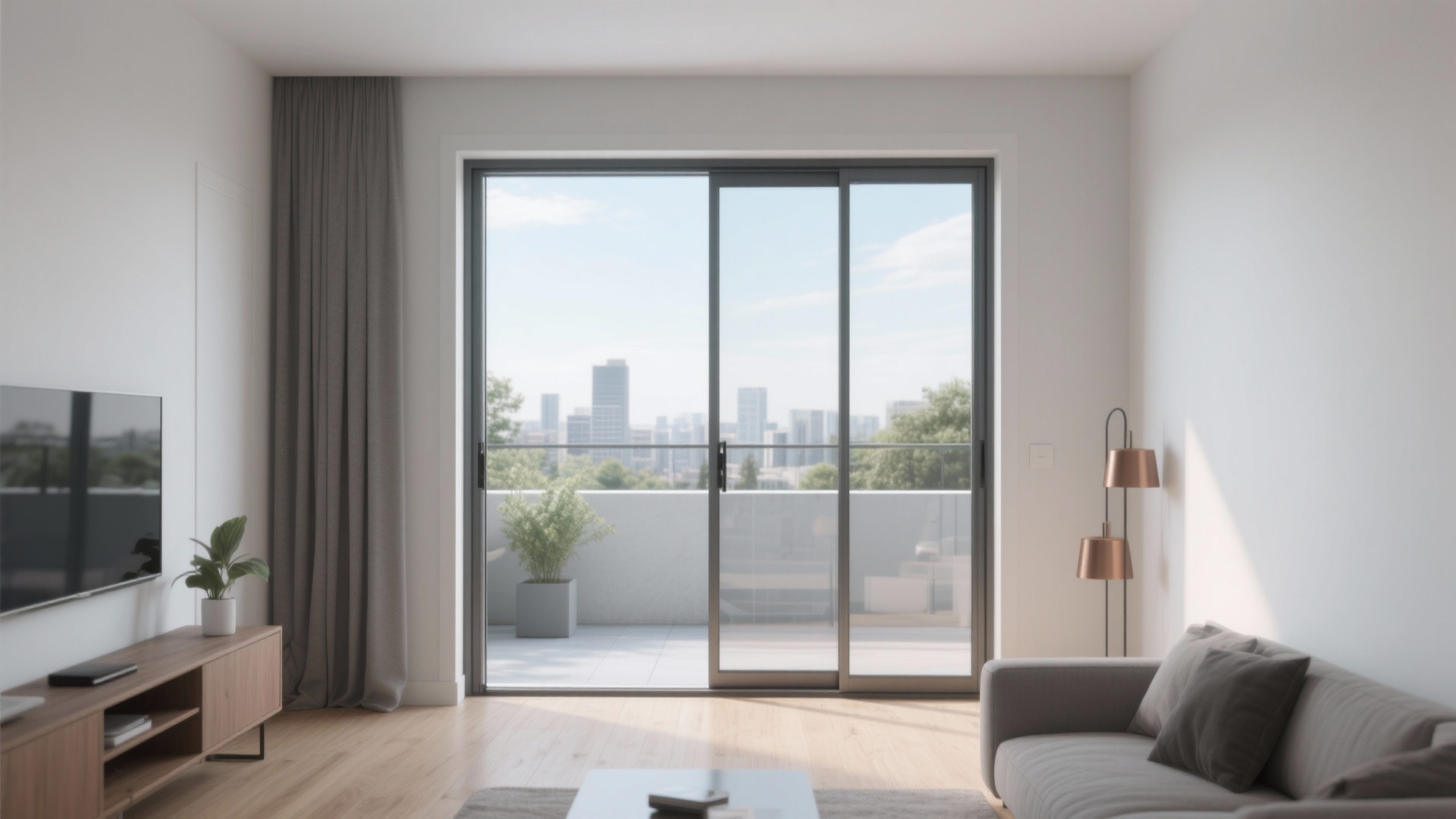 5 ideas for 7-foot balcony aluminium slider door design