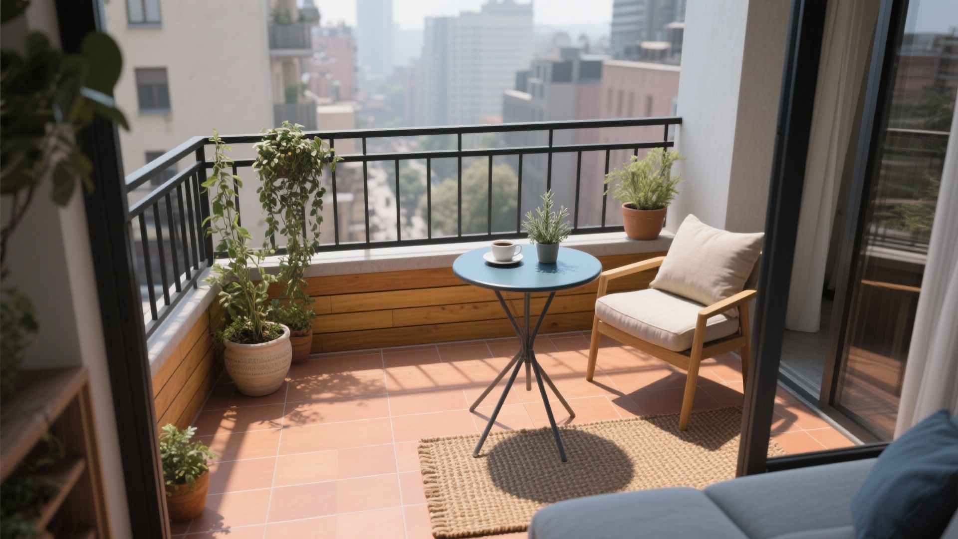 Small Balcony Looks Boring? 5 Balcony Flooring Design Fixes