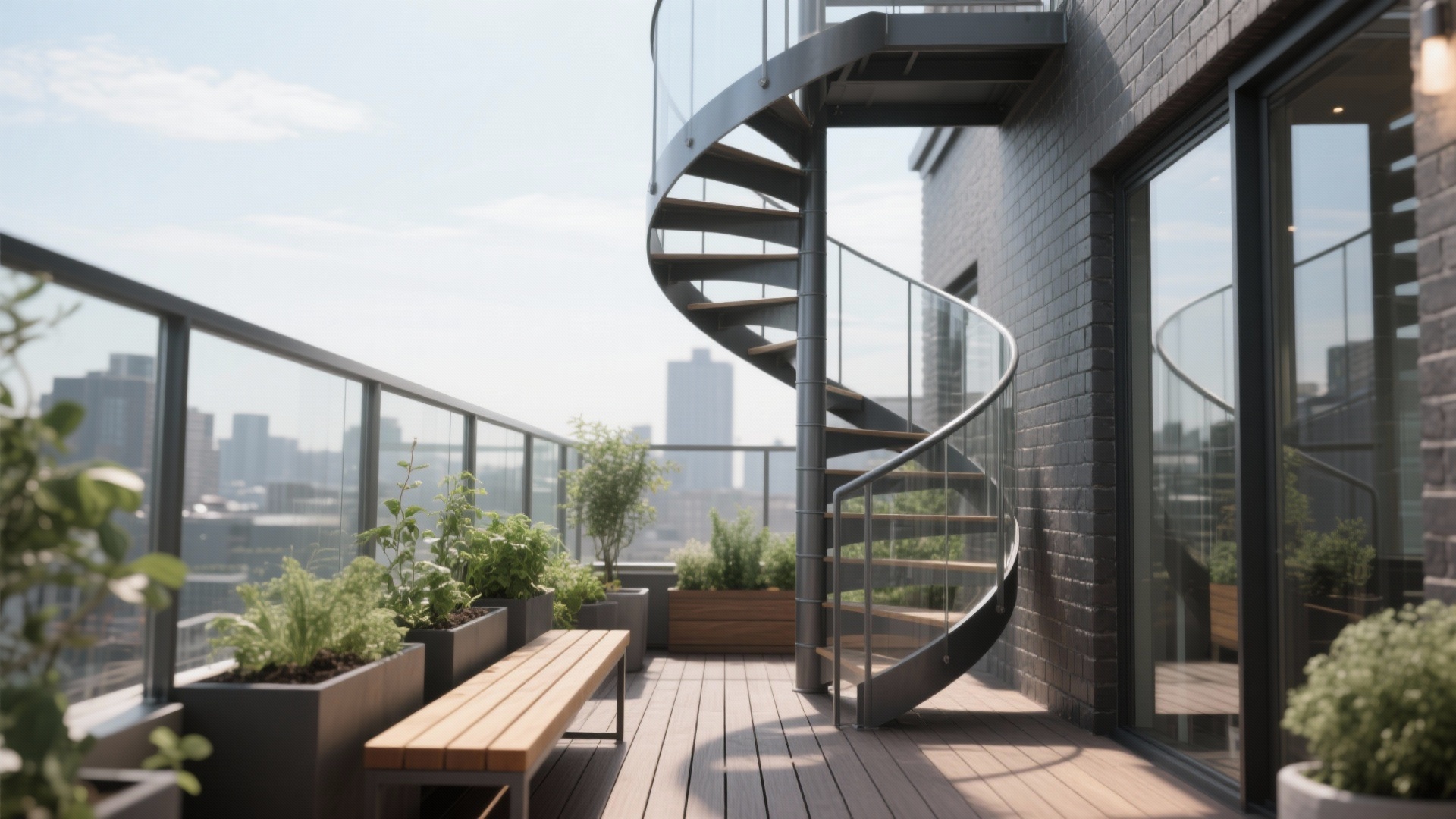 Balcony Too Small? Balcony Design With Stairs That Save Space