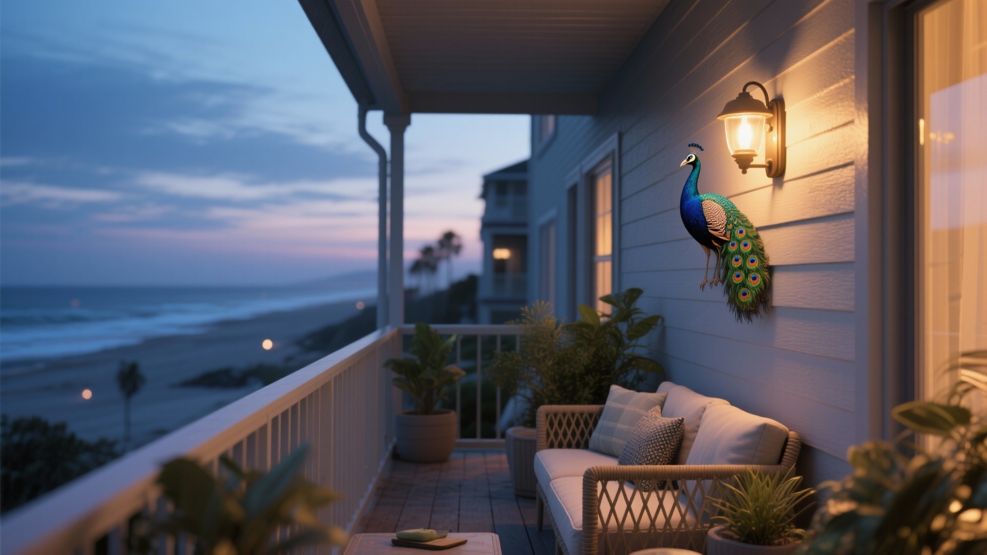 Small Room Feels Flat? Try a Peacock Wall Light