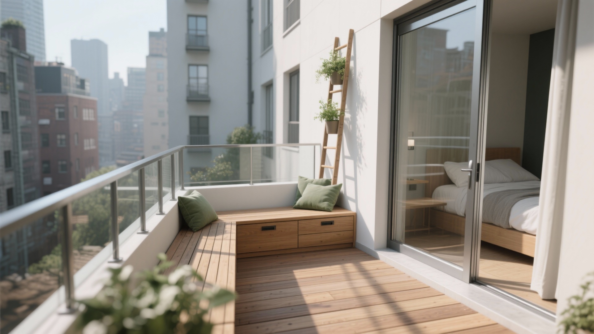 Room Feels Small? Balcony Design for a Room Fix