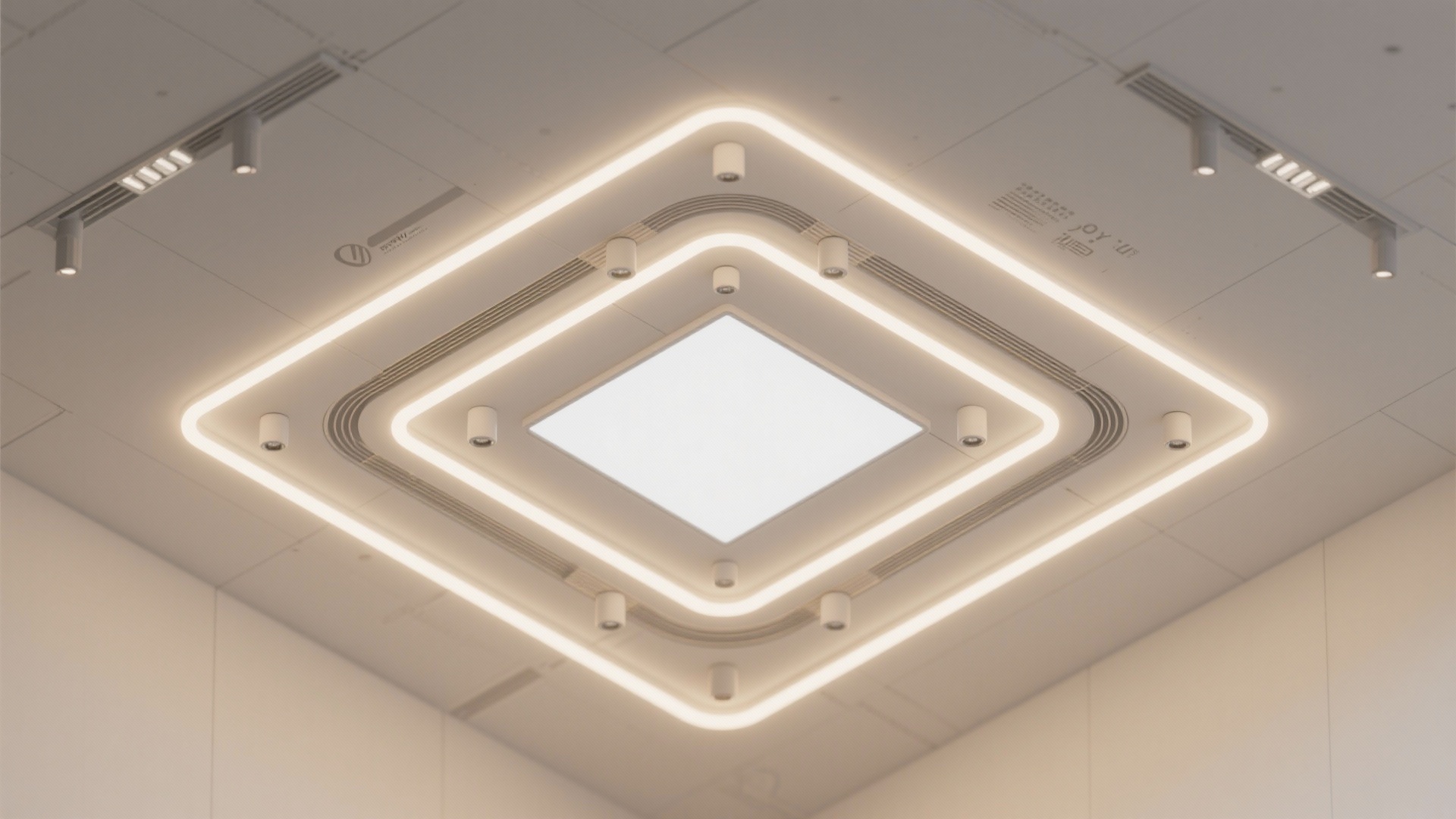 5 Square False Ceiling Designs for Hall