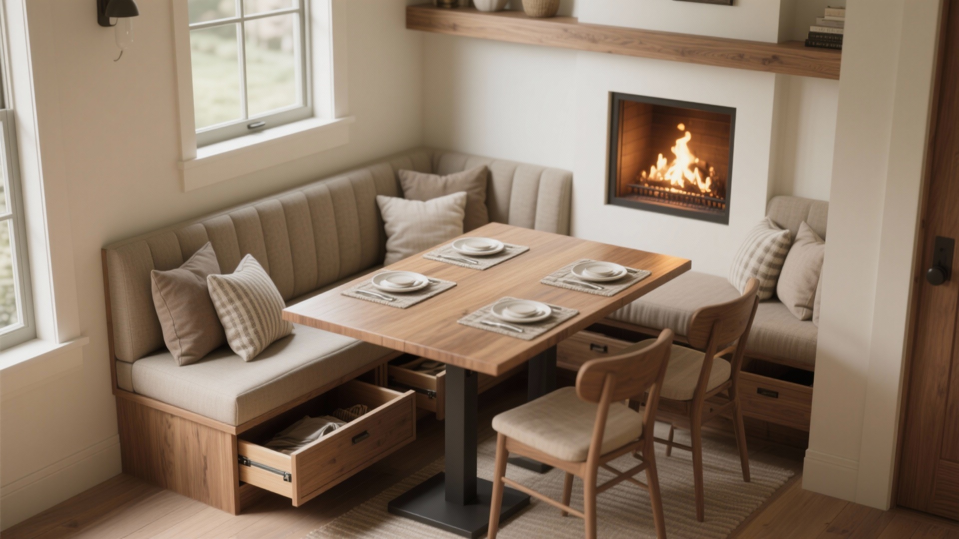 Fireplace in Small Dining Room: 5 Ideas