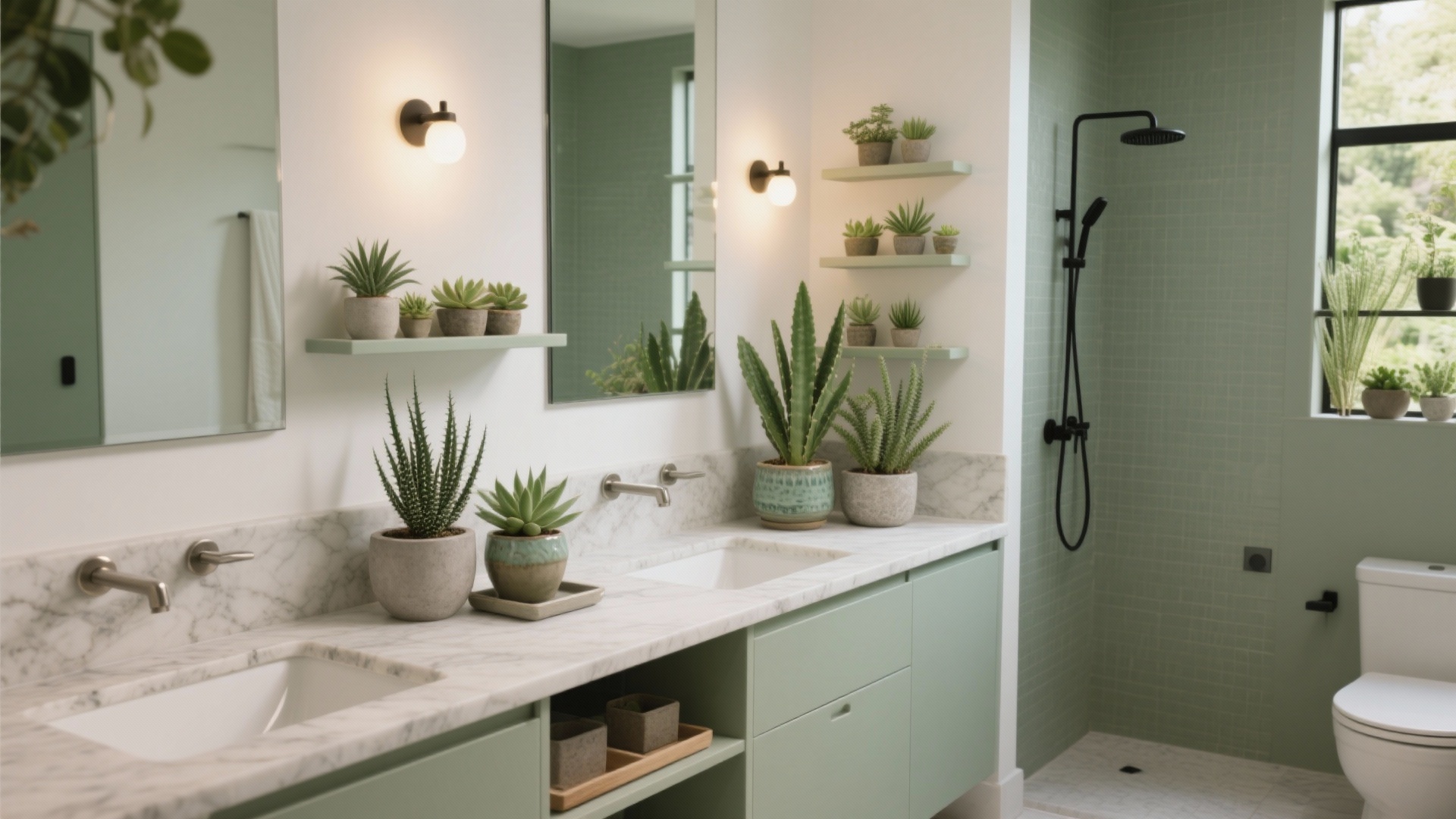 Succulent Bathroom Decor Ideas