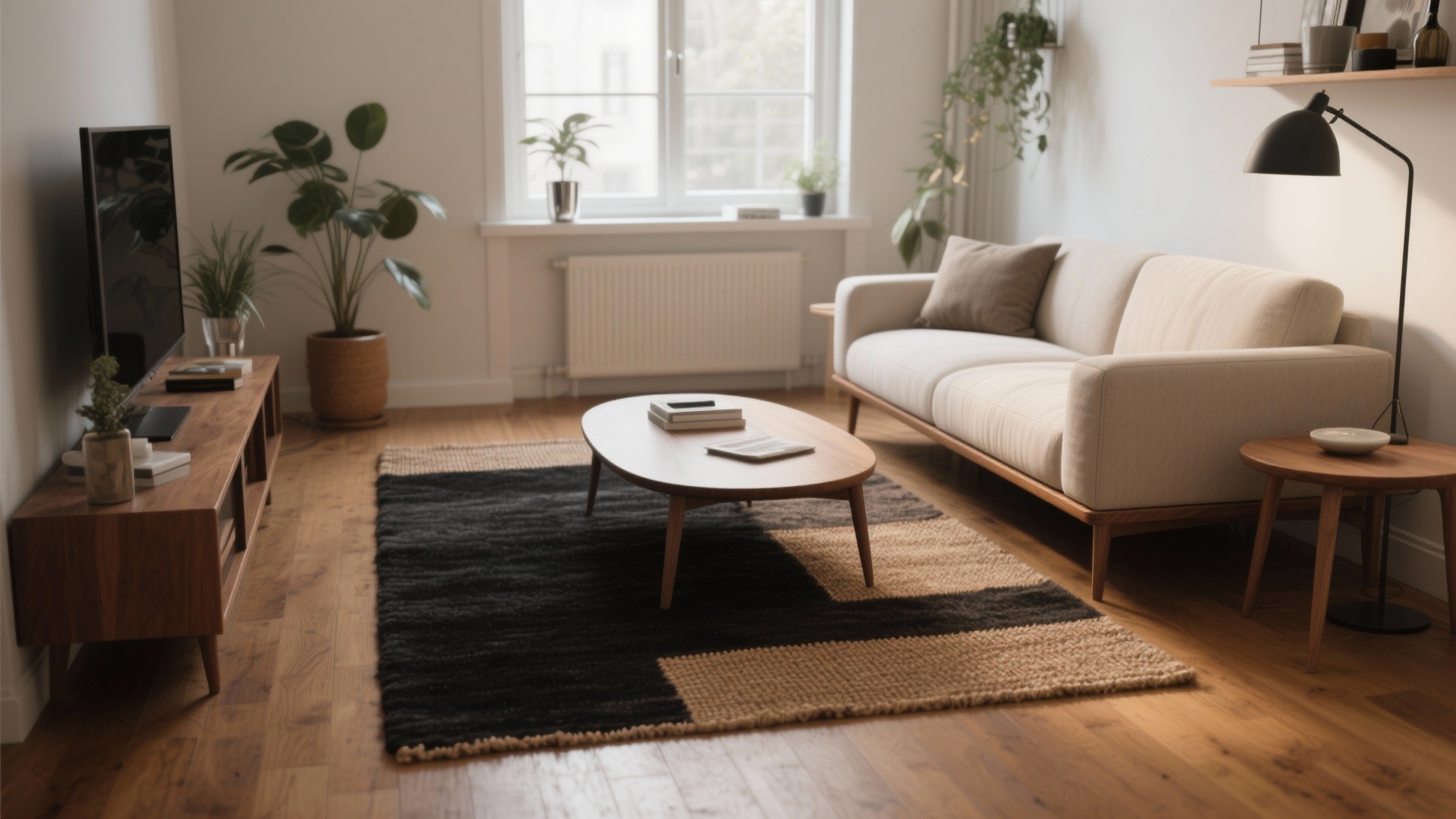 5 Black and Brown Rug Ideas for Living Rooms