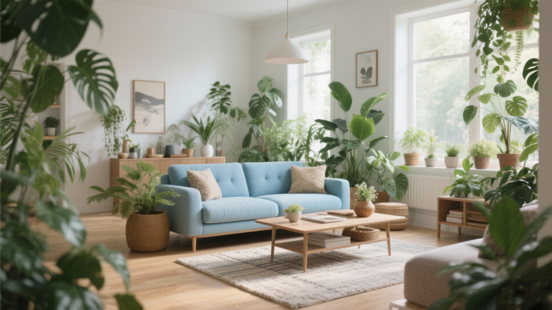 Sky Blue Living Room Ideas