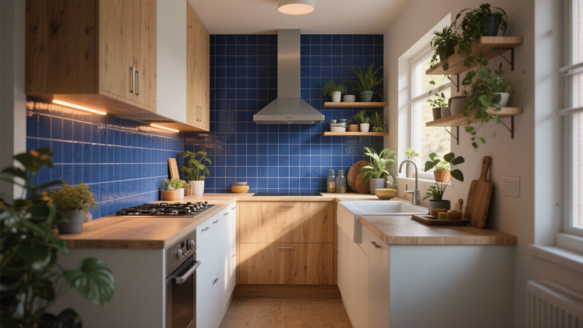 Kitchen with Blue Tiles — 5 Design Ideas