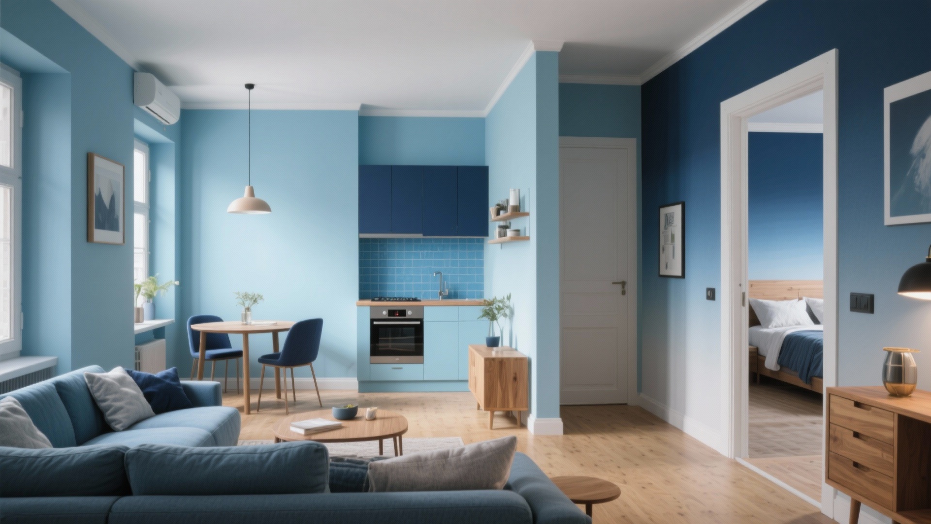 5 Blue Wall Design Ideas for Small Spaces