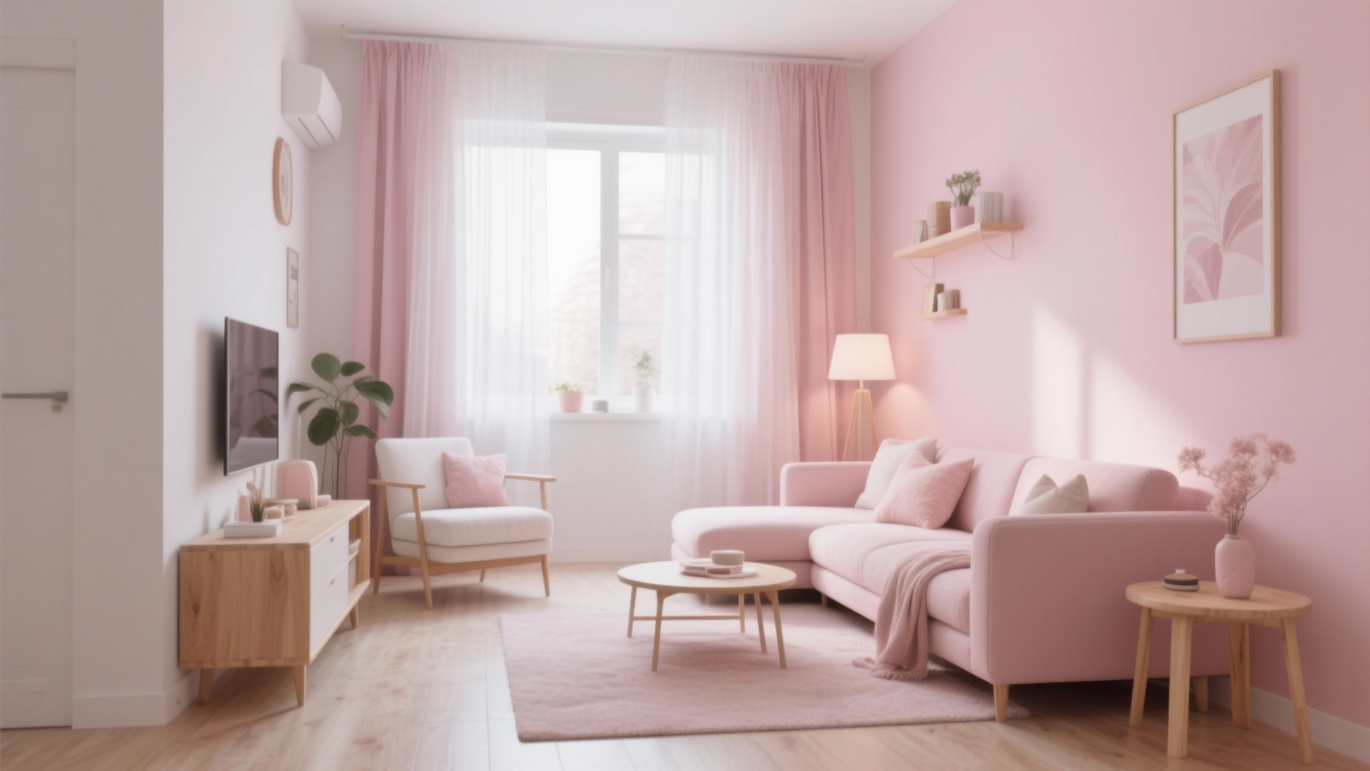 Small Living Room Feels Cold? 10 Blush Pink Living Room Ideas