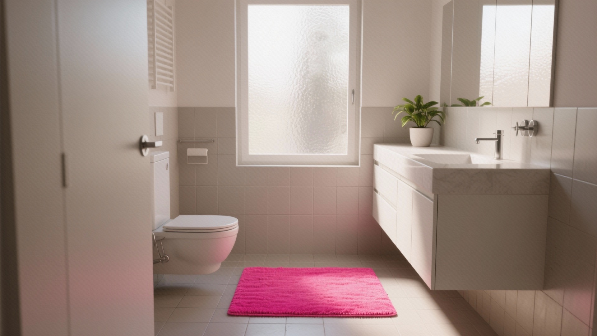 Colorful Bathroom Rugs: 5 Small-Space Ideas
