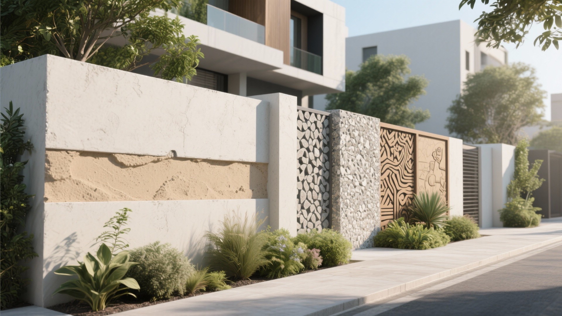 Plain Boundary Wall? 5 Boundary Wall Plaster Design Ideas