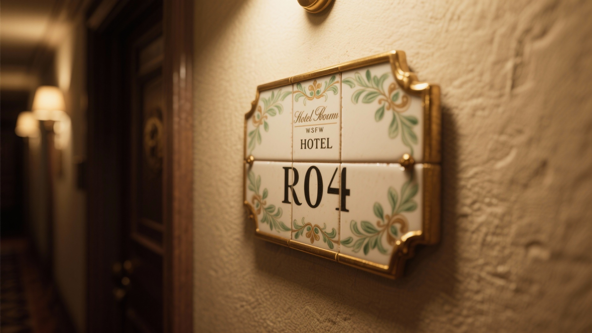 Corridor Feels Boring? 5 Hotel Room Number Plate Design Ideas