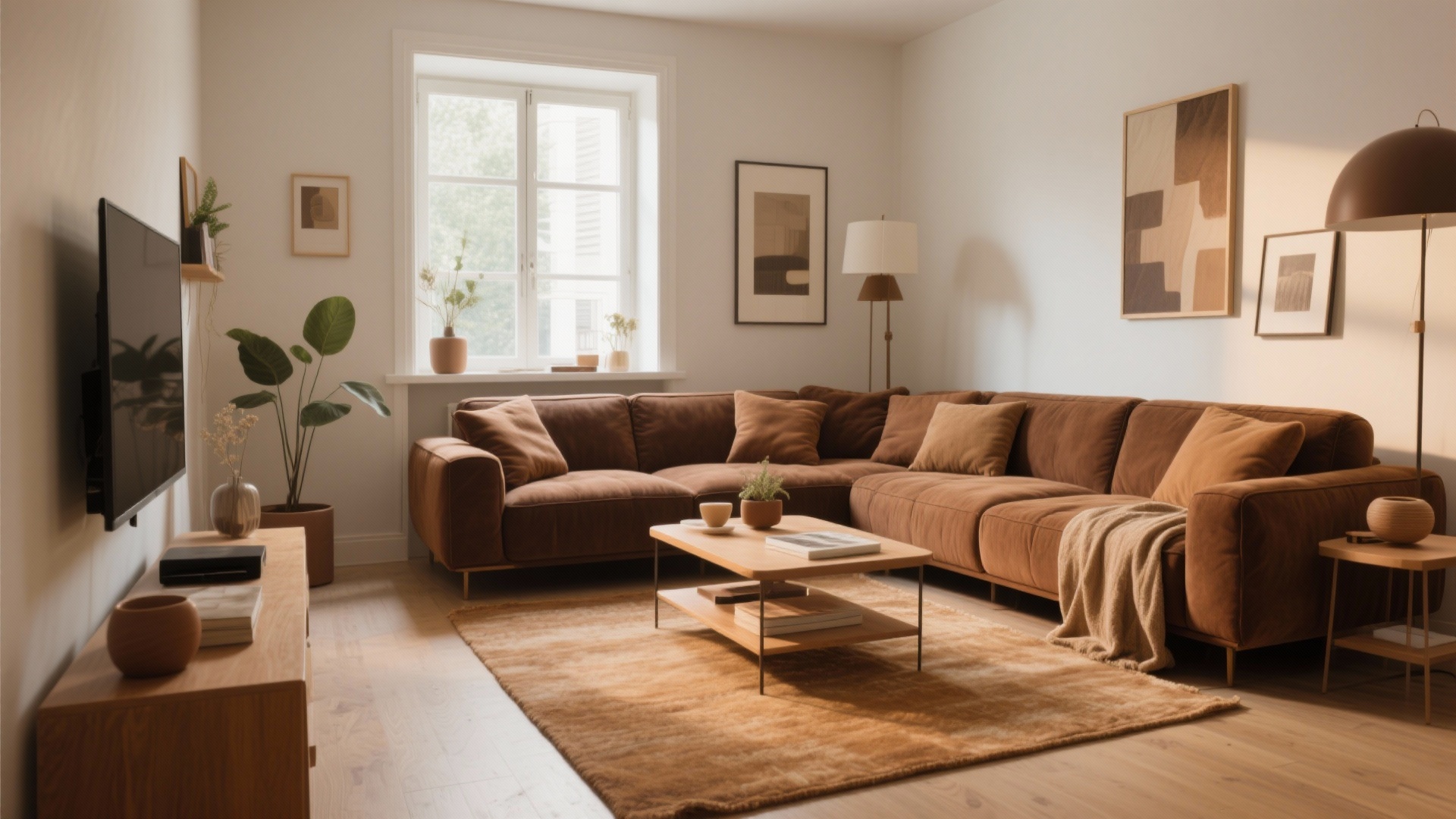 Small Living Room Feels Cold? 10 Brown & Tan Living Room Ideas