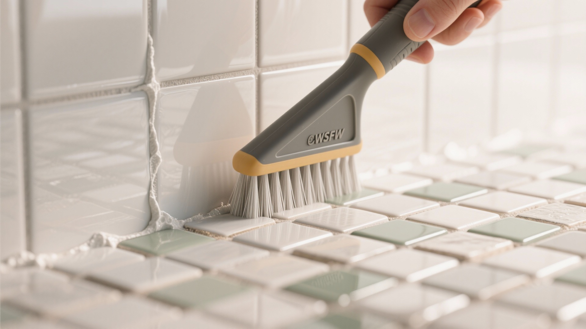 Tiles Still Look Dirty? Bathroom Tiles Cleaning Brush Fix