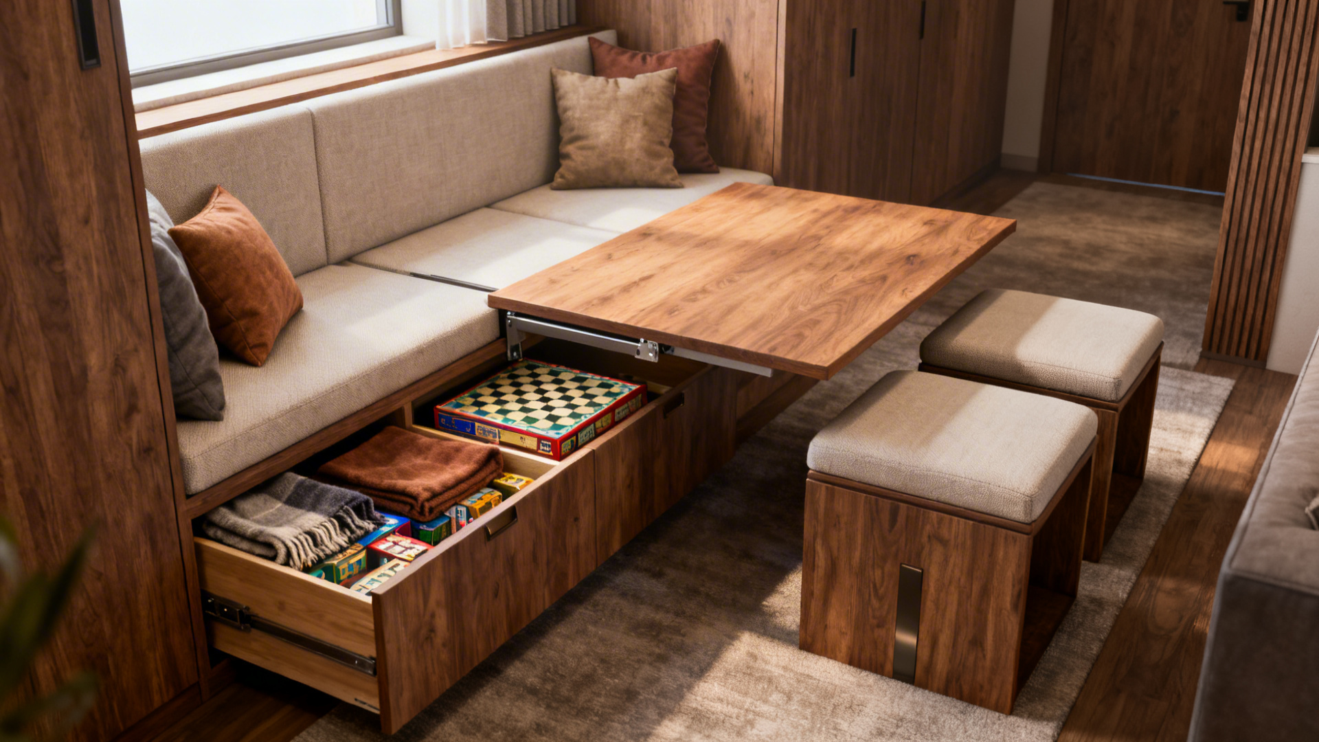 Small Living Room Game Table: 5 Space-Saving Fixes