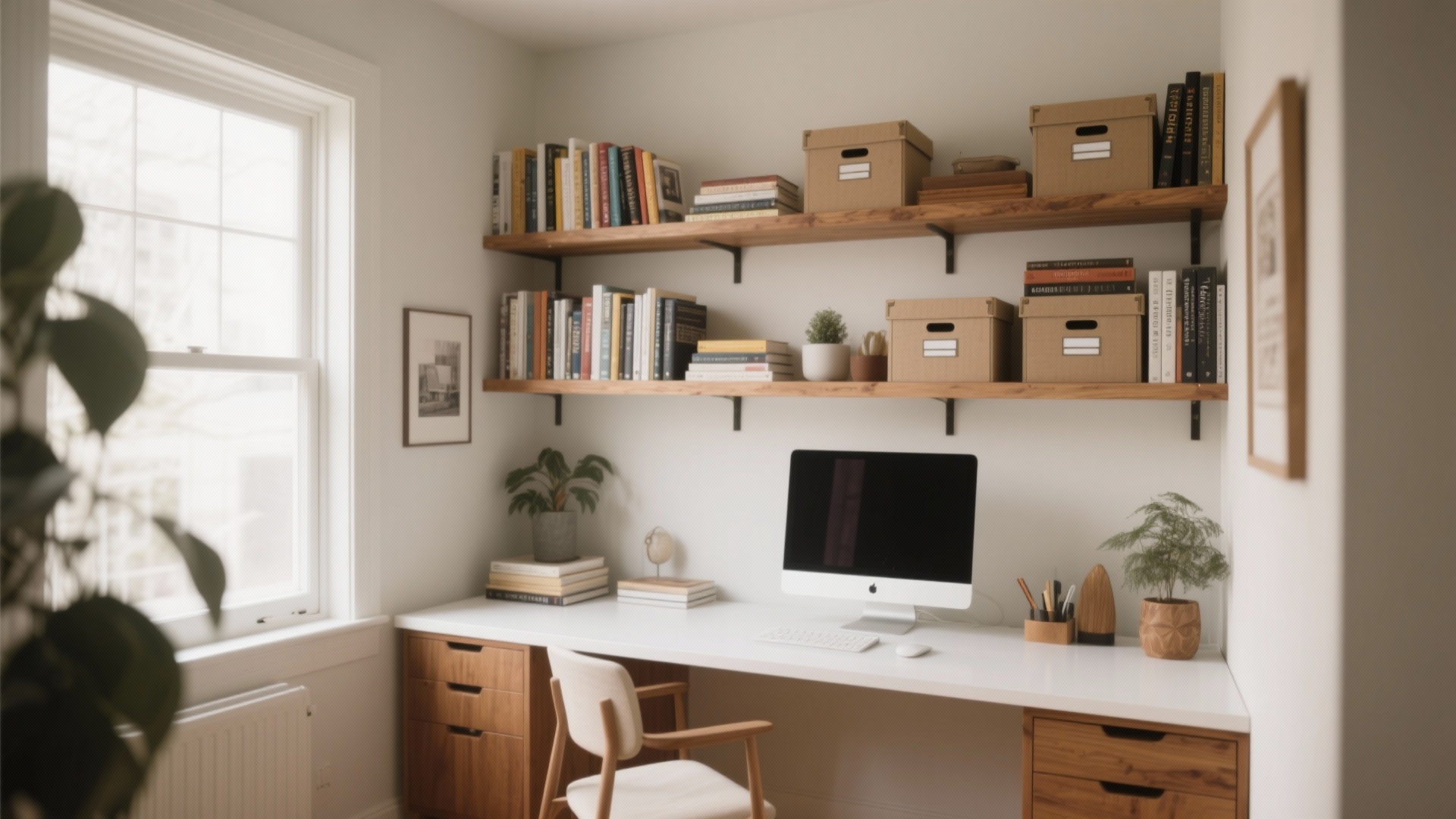 Small Office Too Cramped? 10 Desk Ideas That Add Space