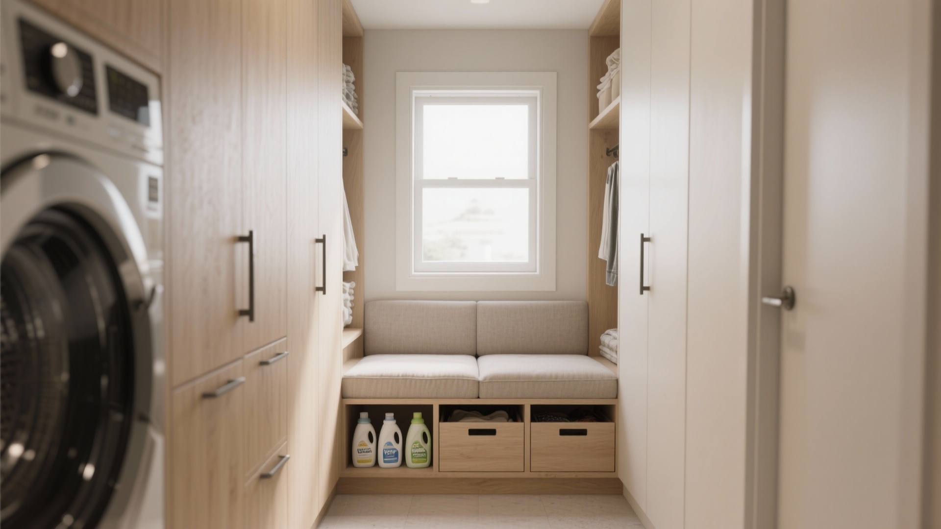 Laundry Room Too Cramped? 5 Laundry Room Bench Ideas