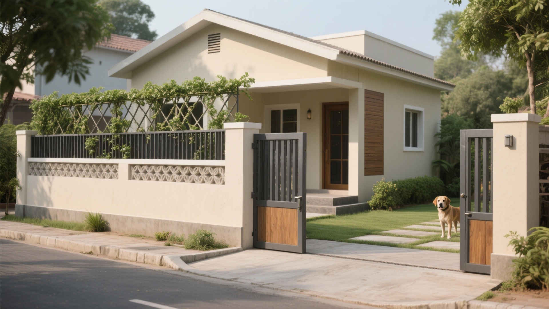Small Plot Feels Exposed? 5 Bungalow Compound Wall Designs