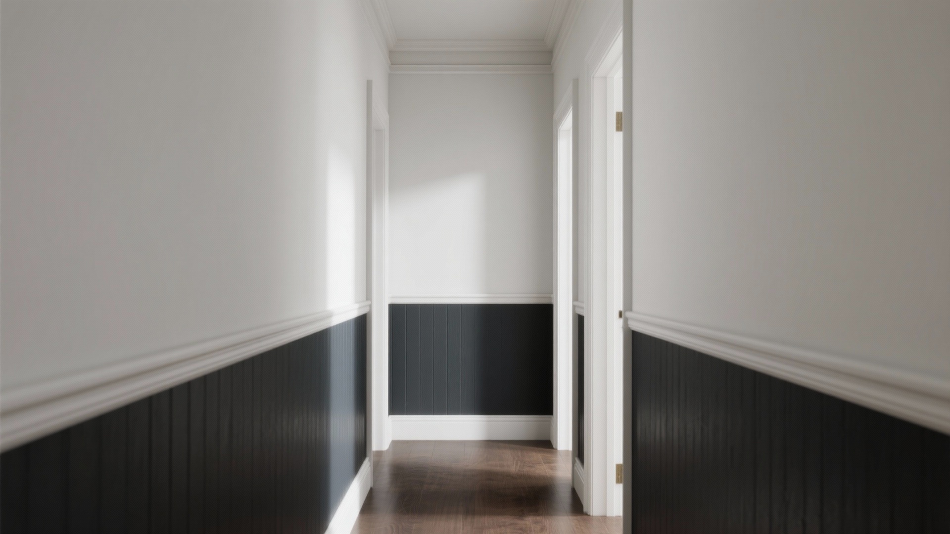 Small Room Feels Flat? Black and White Wall Paint Design