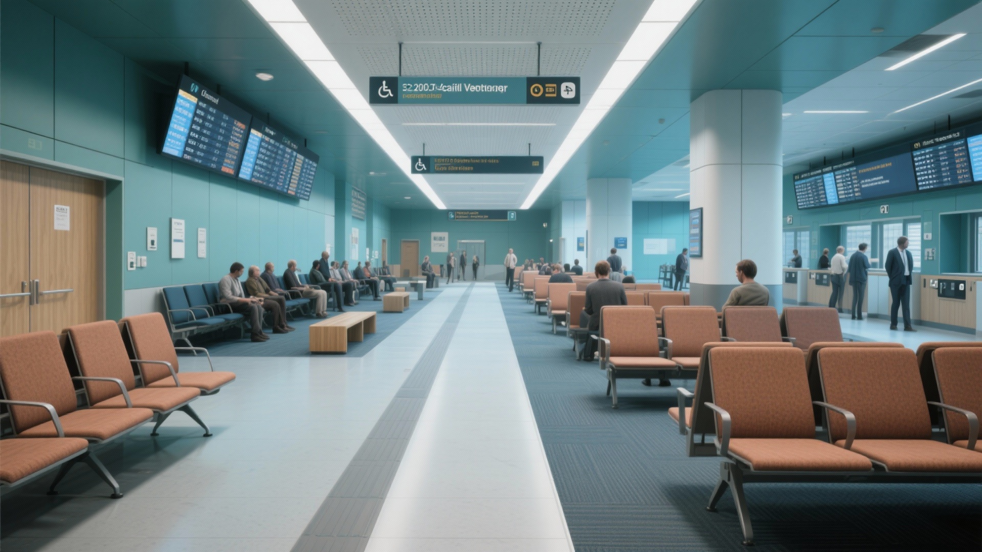 Second-Class Waiting Room Design: Comfort and Efficiency at Scale