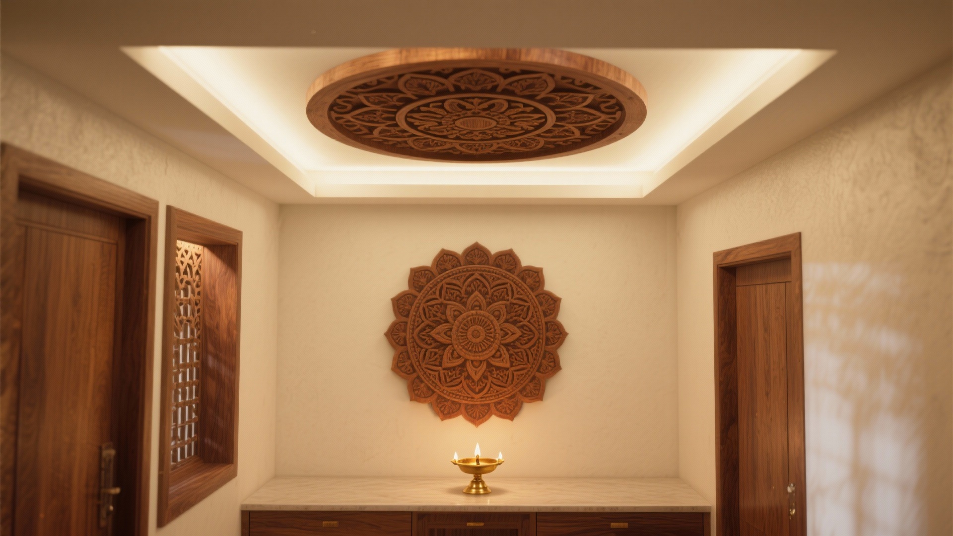 Pooja Room Ceiling Design: 5 Ideas for Dark, Small Corners