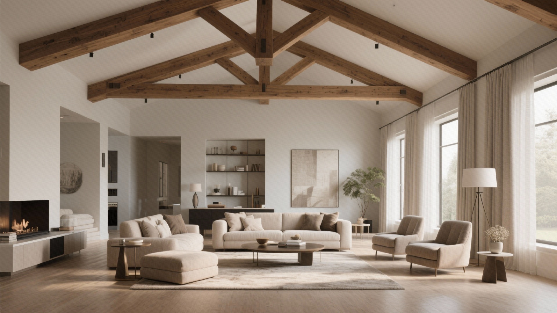 10 Living Room with High Ceilings Decorating Ideas