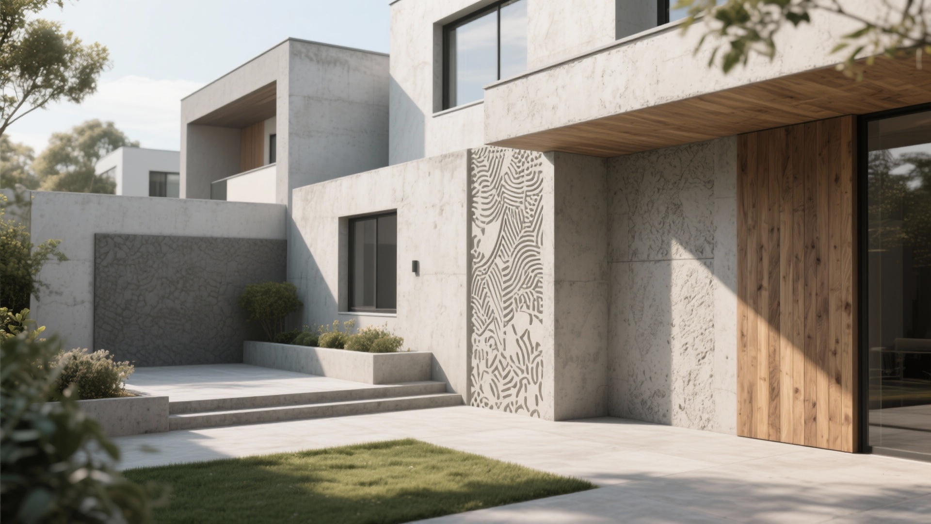 5 Cement Plaster Outside Wall Design Ideas