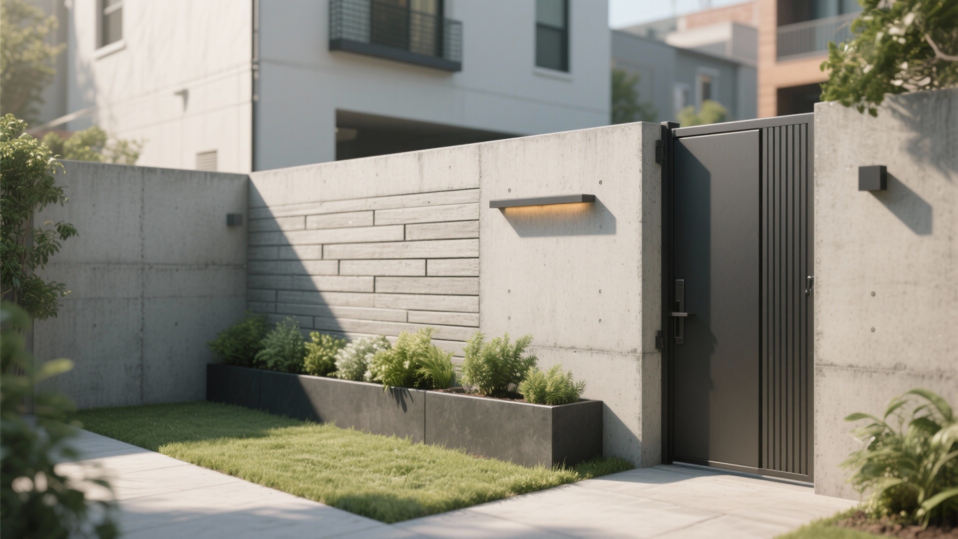 5 Compound Wall Cement Design Ideas