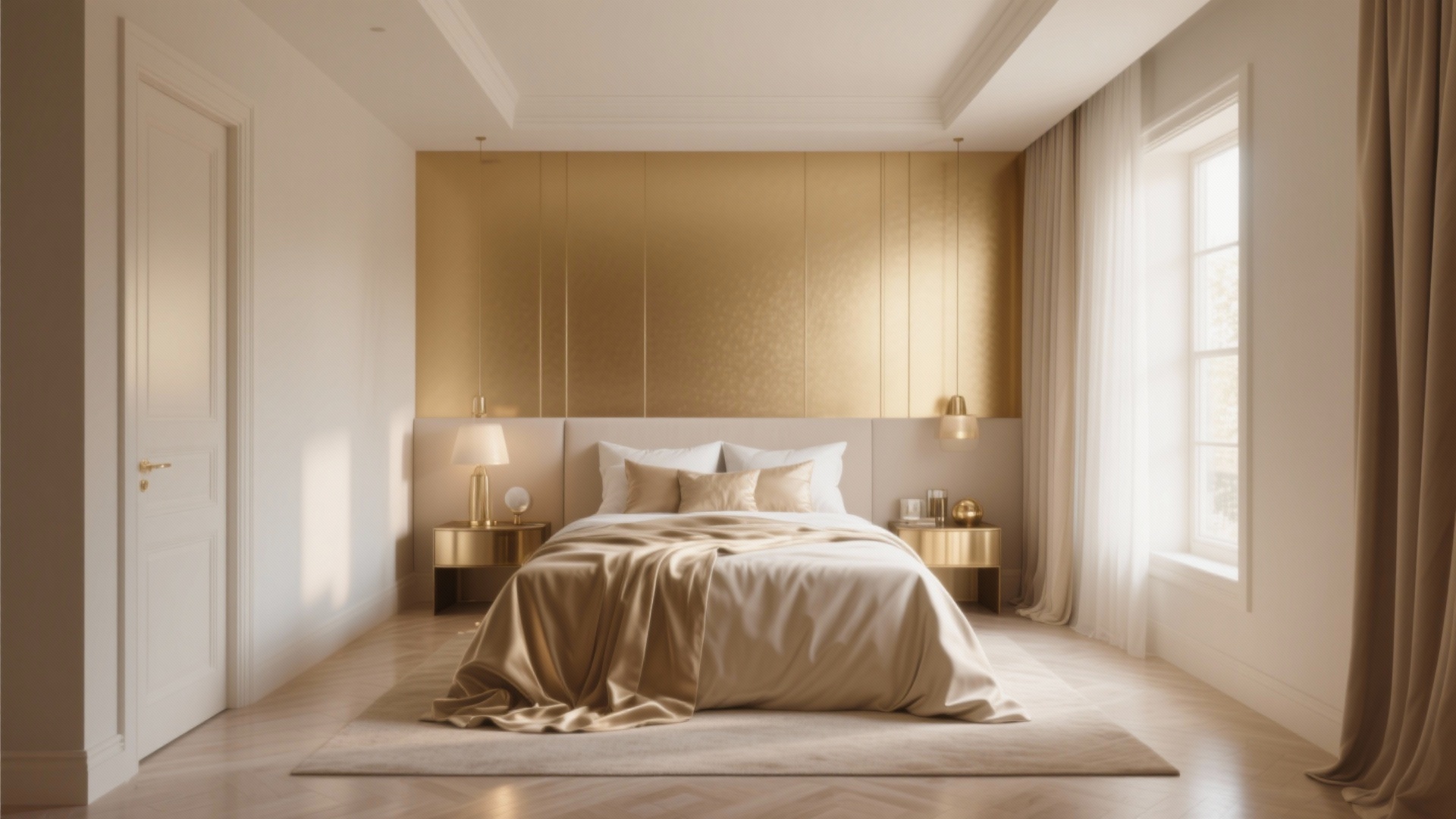 Small Bedroom Feels Flat? 5 Champagne Color Bedroom Ideas
