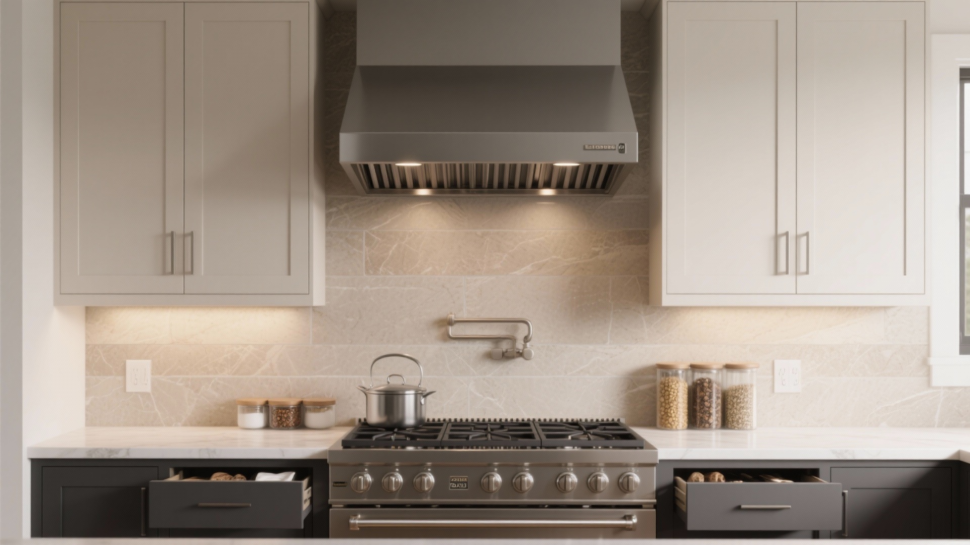 Kitchen Cabinets with Chimney: Space‑Smart Design Tips