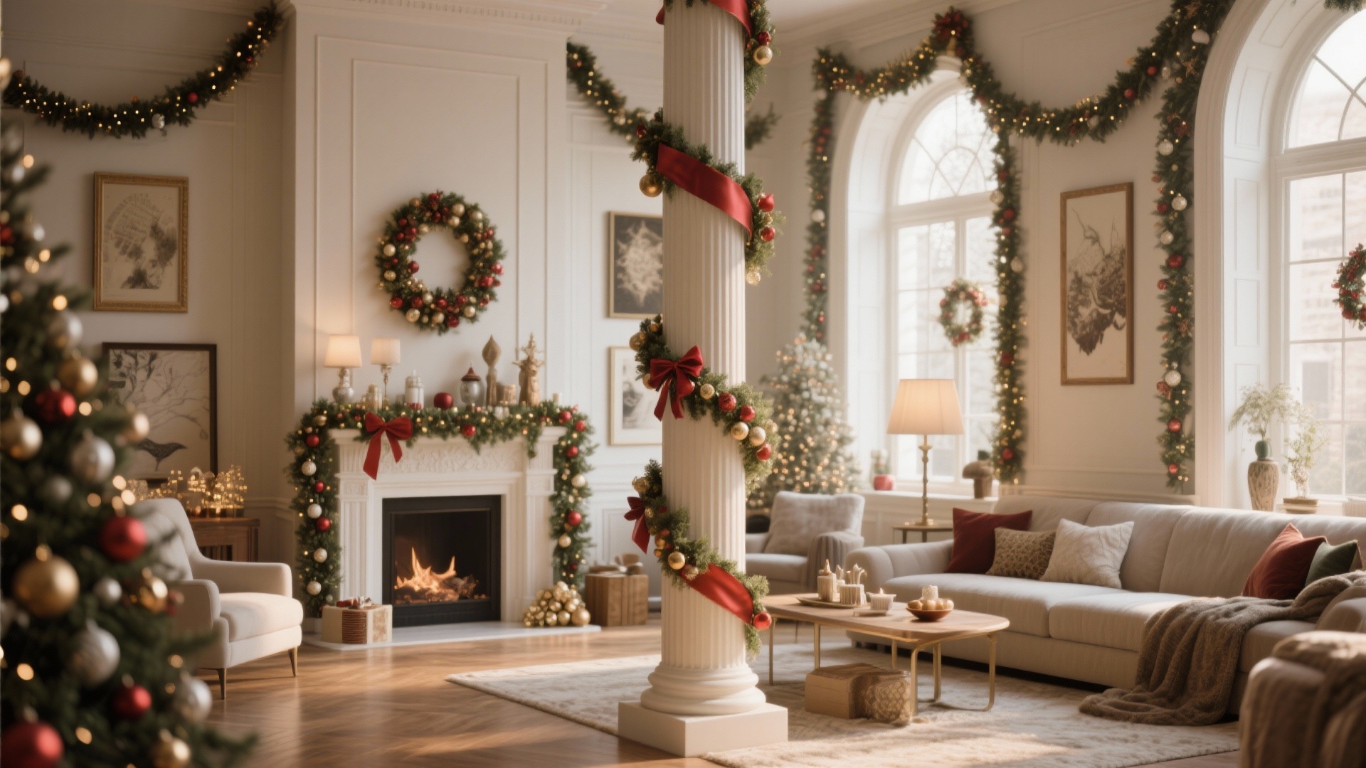 Christmas Column Decorations Ideas: Creative Ways to Decorate Your ...