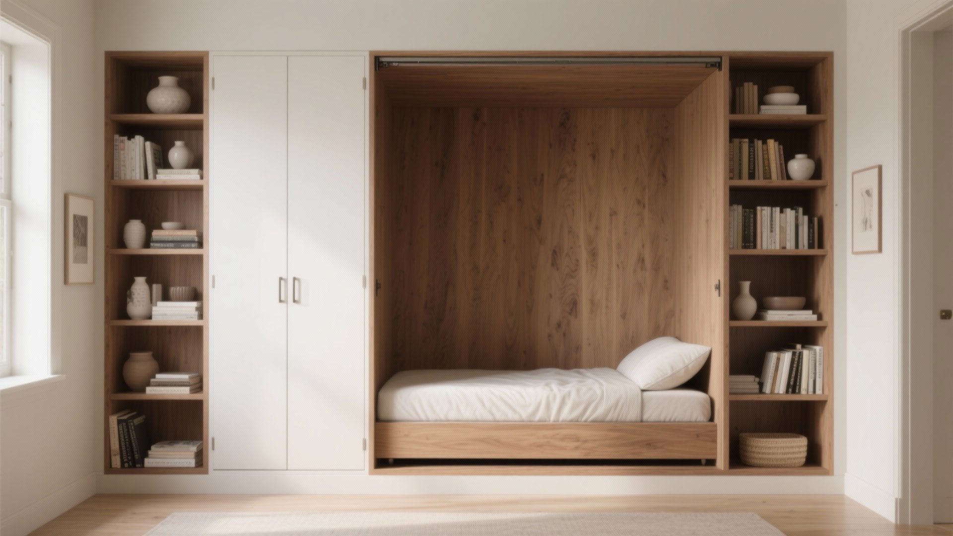 Small Room Feels Cramped? 5 Pull Down Bed Ideas