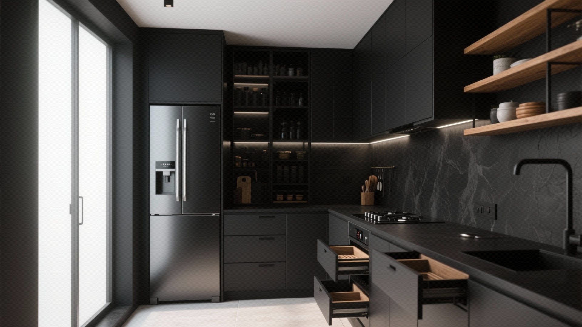 5 Small Black Kitchen Ideas for Tiny Spaces