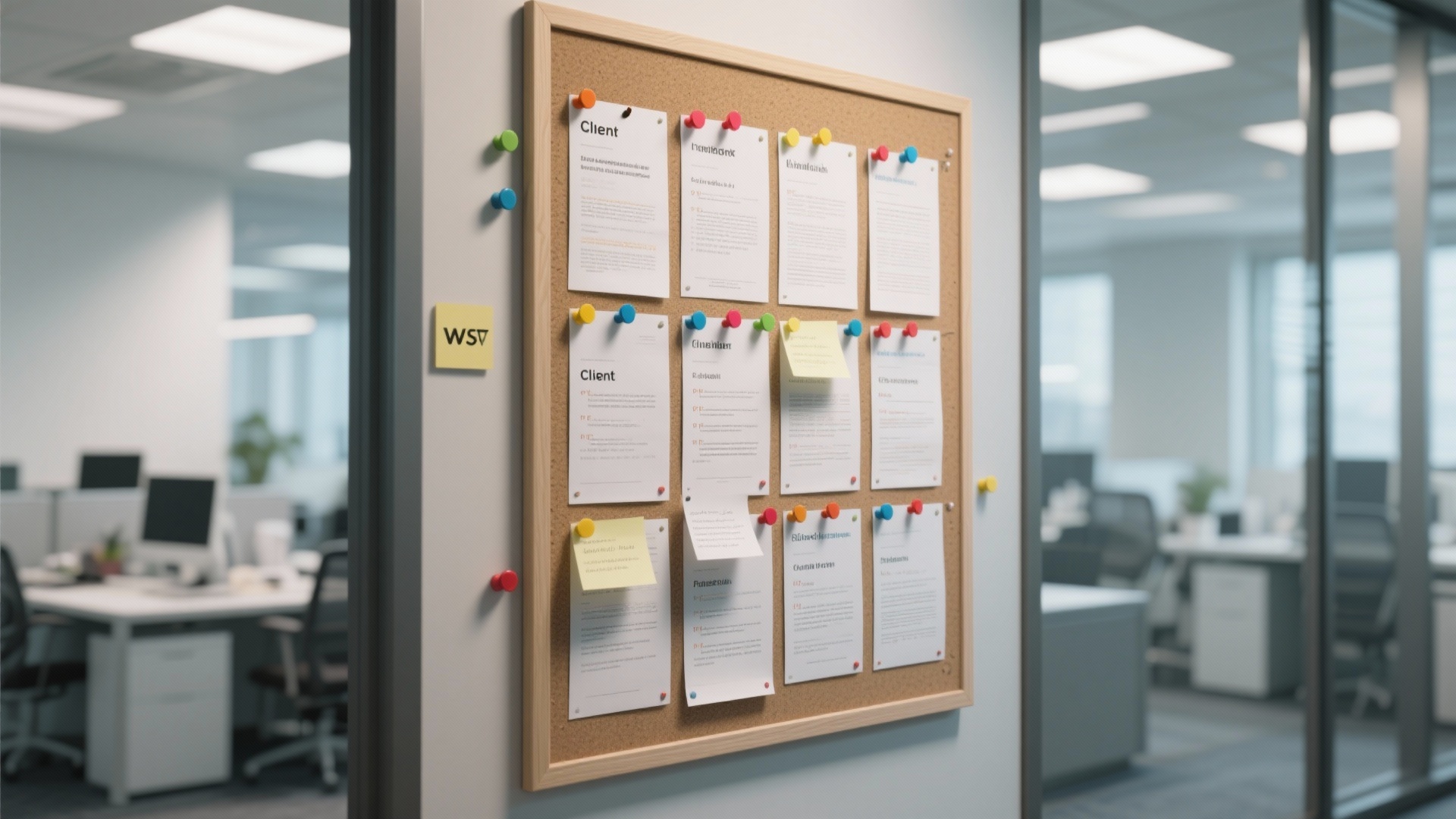 Office Bulletin Board Ideas to Fix a Boring Breakroom Wall