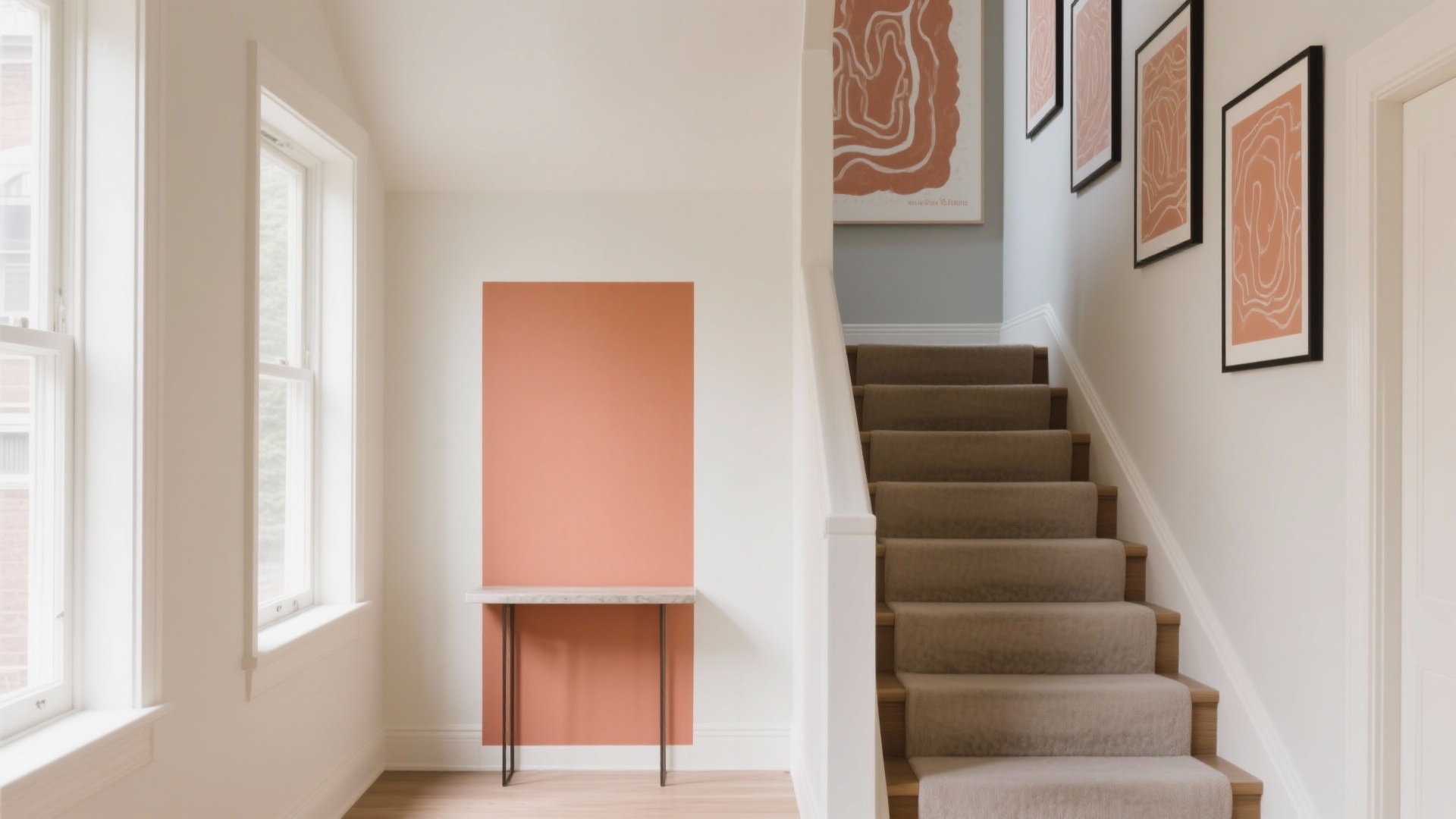 Dark, Narrow Stairs? Staircase Wall Paint Design Fixes